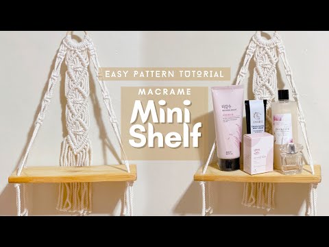 Simple & Easy Macrame Shelf Tutorial - YouTube