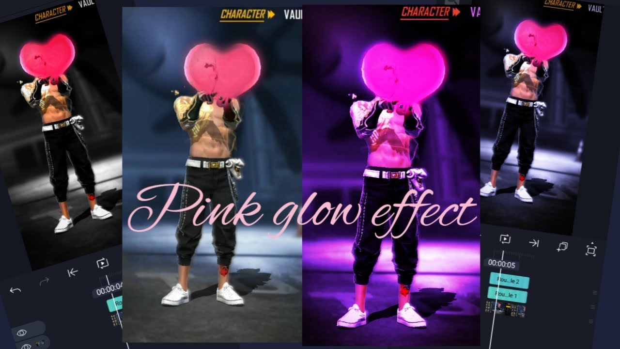 Pink Glow Effect Tutorial 💓 || Freefire Alight motion Editing Tutorial ...
