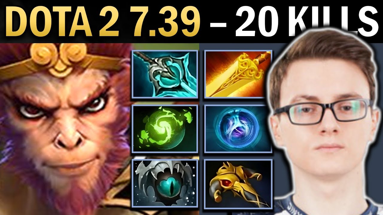Monkey King Gameplay with 20 Kills and Dispenser - Dota 7.39 - YouTube