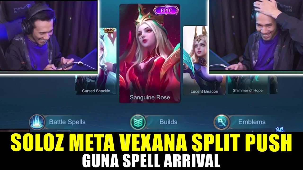 SOLOZ GELAK🤣 META VEXANA SPLIT PUSH SPELL ARRIVAL🤣 - YouTube