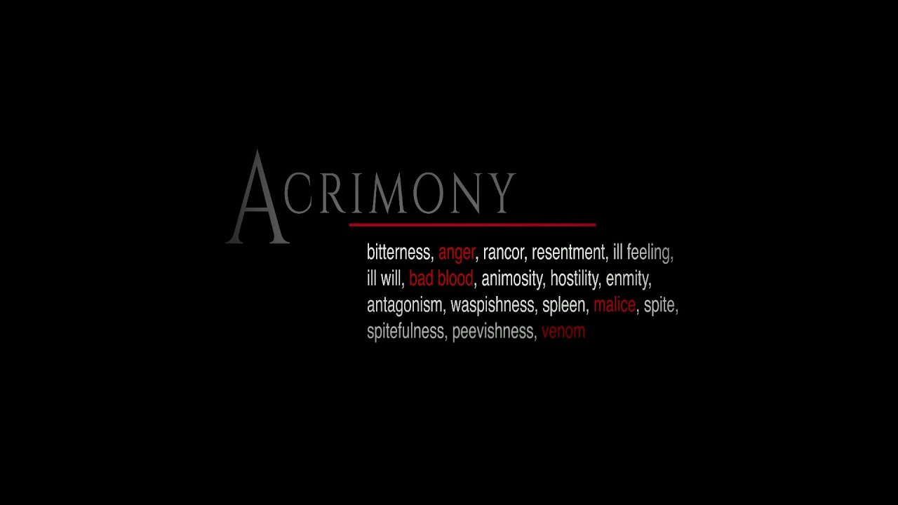 Acrimony - YouTube