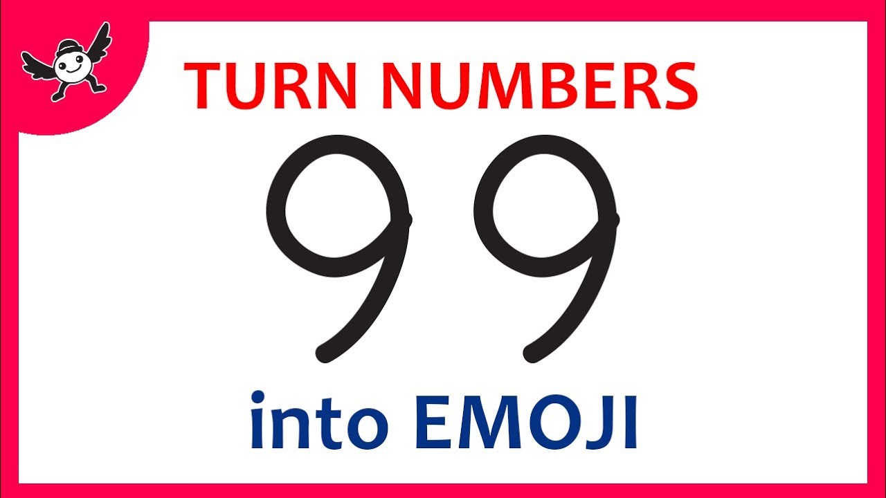 How To Turn Numbers 99 into Cartoon EMOJI – Learn Doodle Art on Paper ...