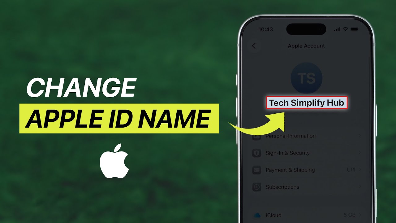 How To Change Your Apple ID Name? - YouTube