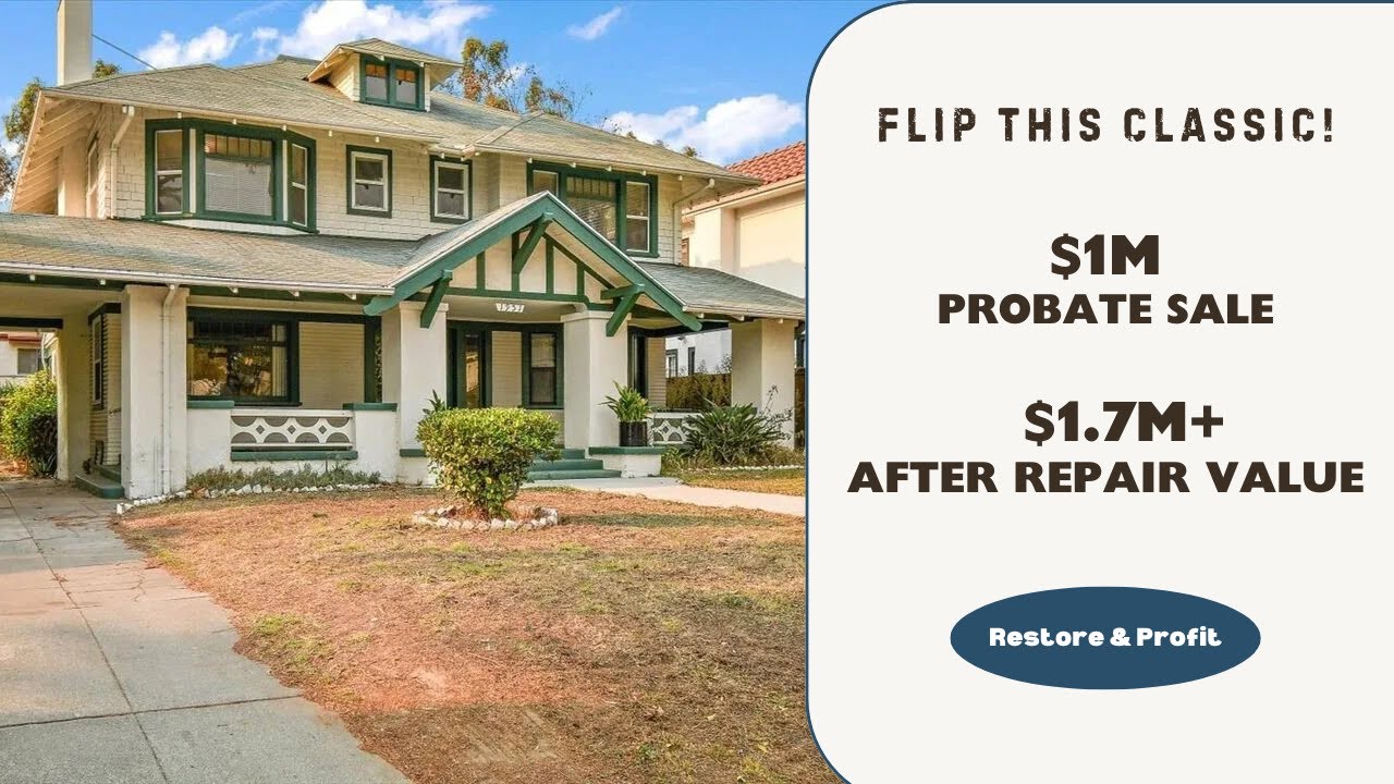 Flip This Classic! Probate Auction Opportunity - YouTube