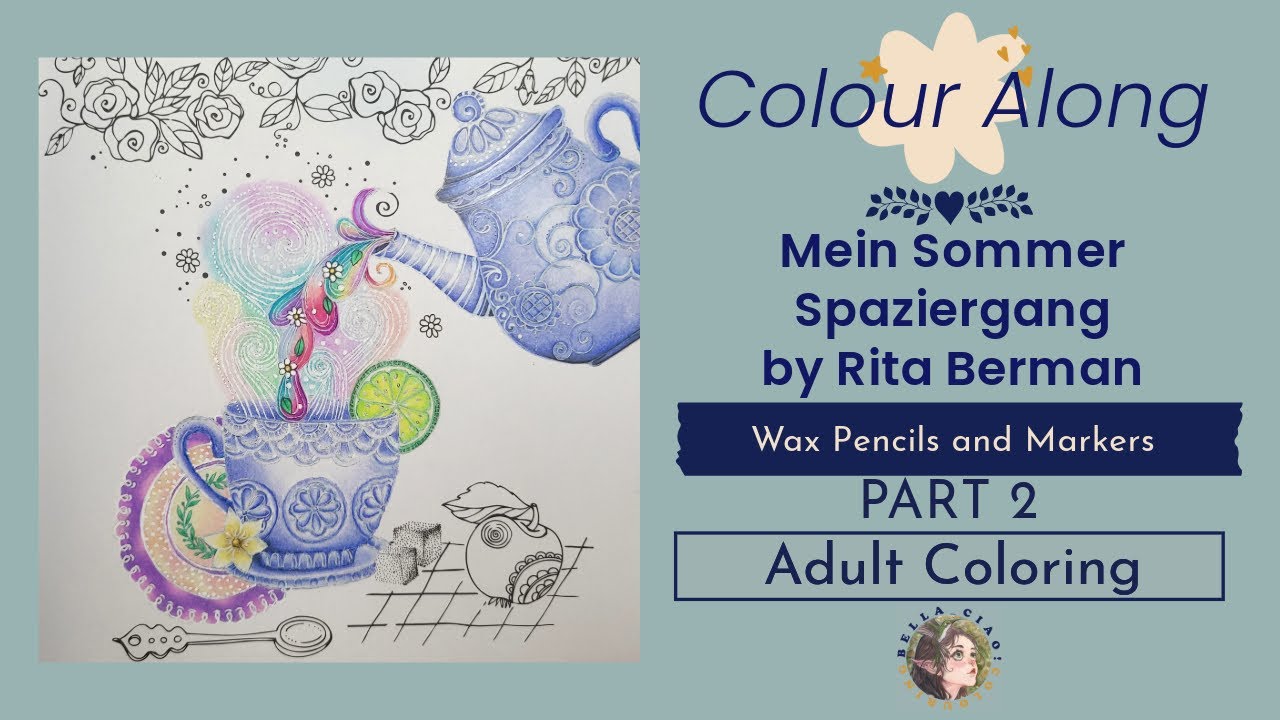 [COLOUR ALONG] Mein Sommer Spaziergang - By Rita Berman | Part 2 ...