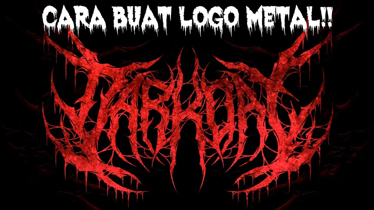 CARA BUAT FONT METAL SIMPEL | CARA BUAT LOGO METAL | SPEED DRAWING LOGO ...