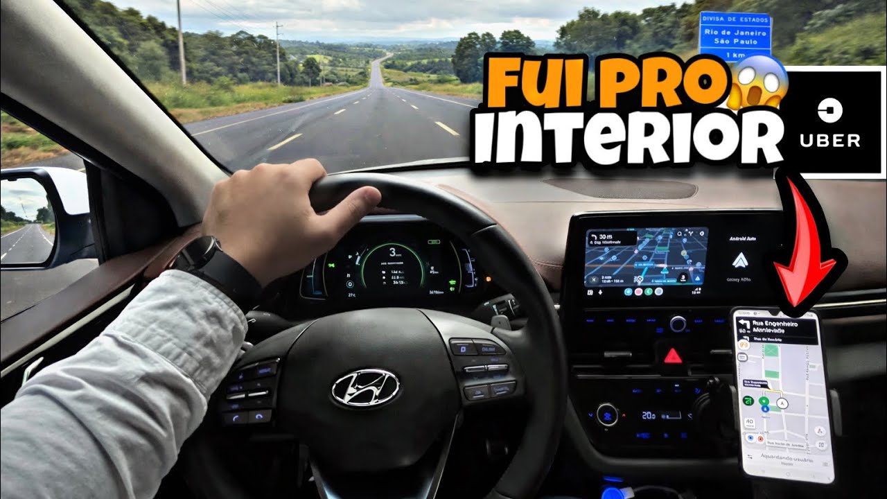 PRIMEIRA VIAGEM PRO INTERIOR NA UBER com IONIQ valeu a pena? - YouTube