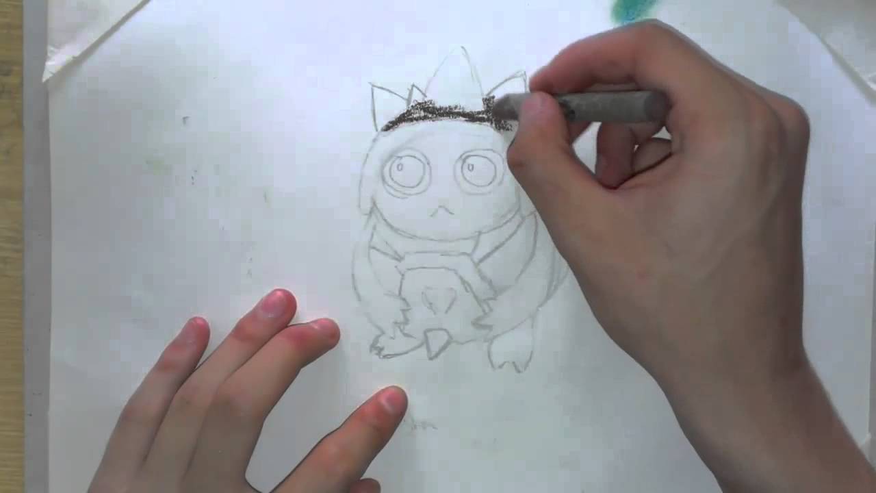 League of Legends : Drawing Chibi Rammus - YouTube