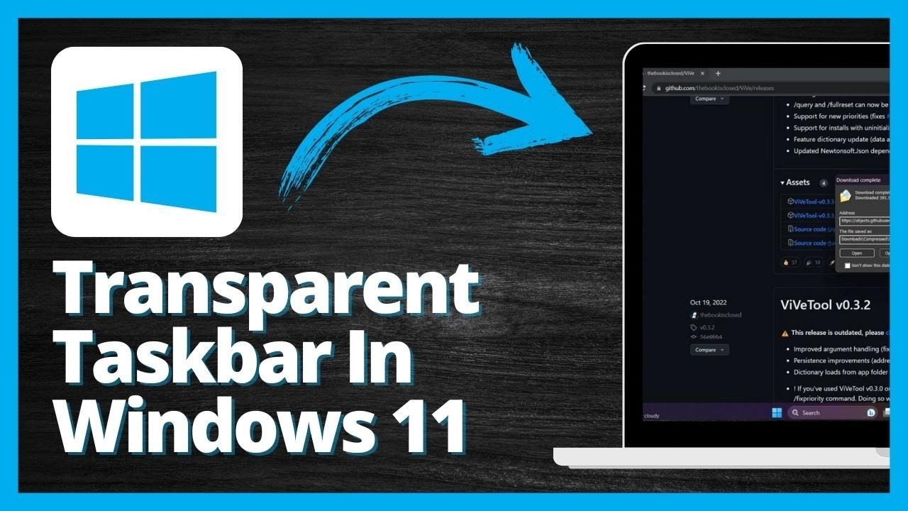 How To Get Transparent Taskbar in Windows 11 2024 - YouTube