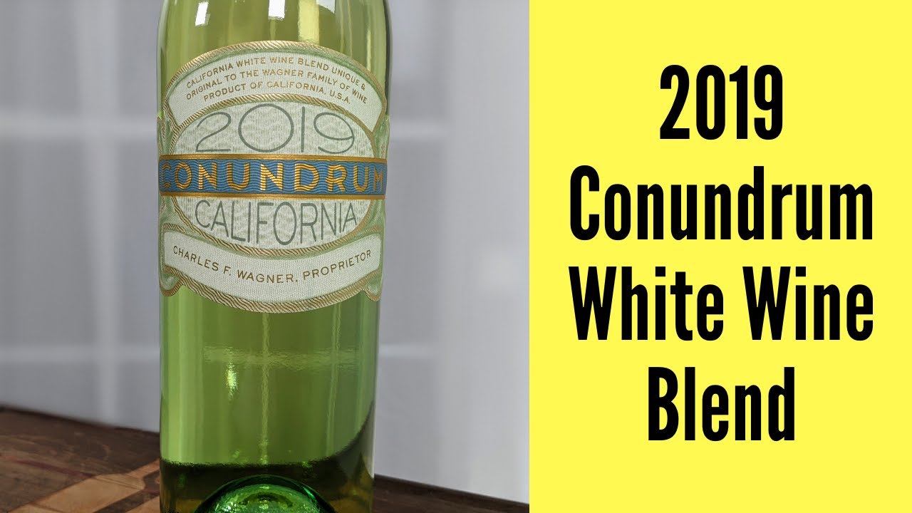 2019 Conundrum White Wine Blend Review - YouTube
