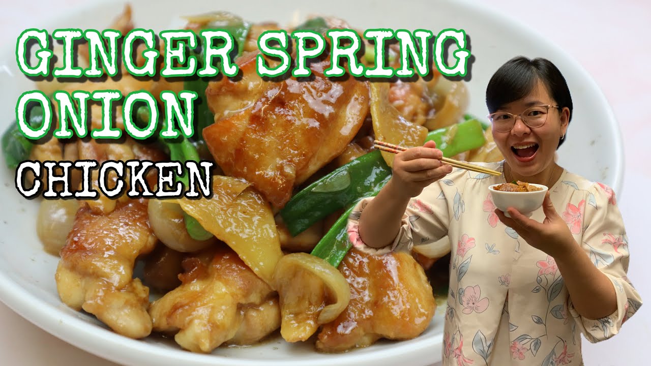 Stir Fry Chicken with Ginger and Spring Onions - YouTube