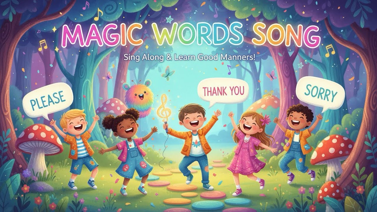 Magic words song || Learn the magic words || MiniMinds-kids - YouTube
