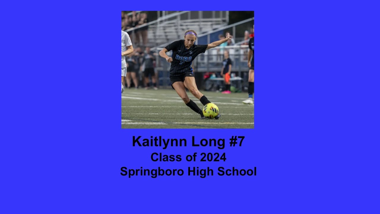 Kaitlynn Long c/o 2024 Springboro High School Senior Season First 8 ...
