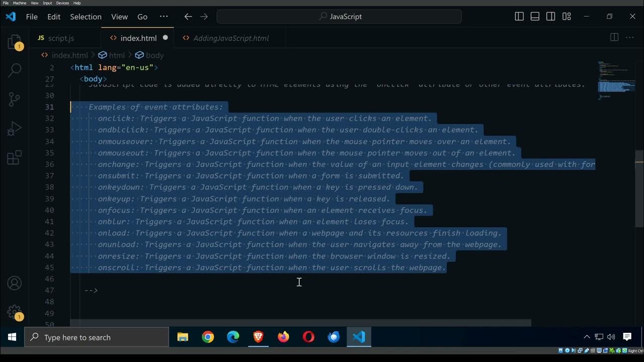 Web Dev: Intro to Java Script - YouTube