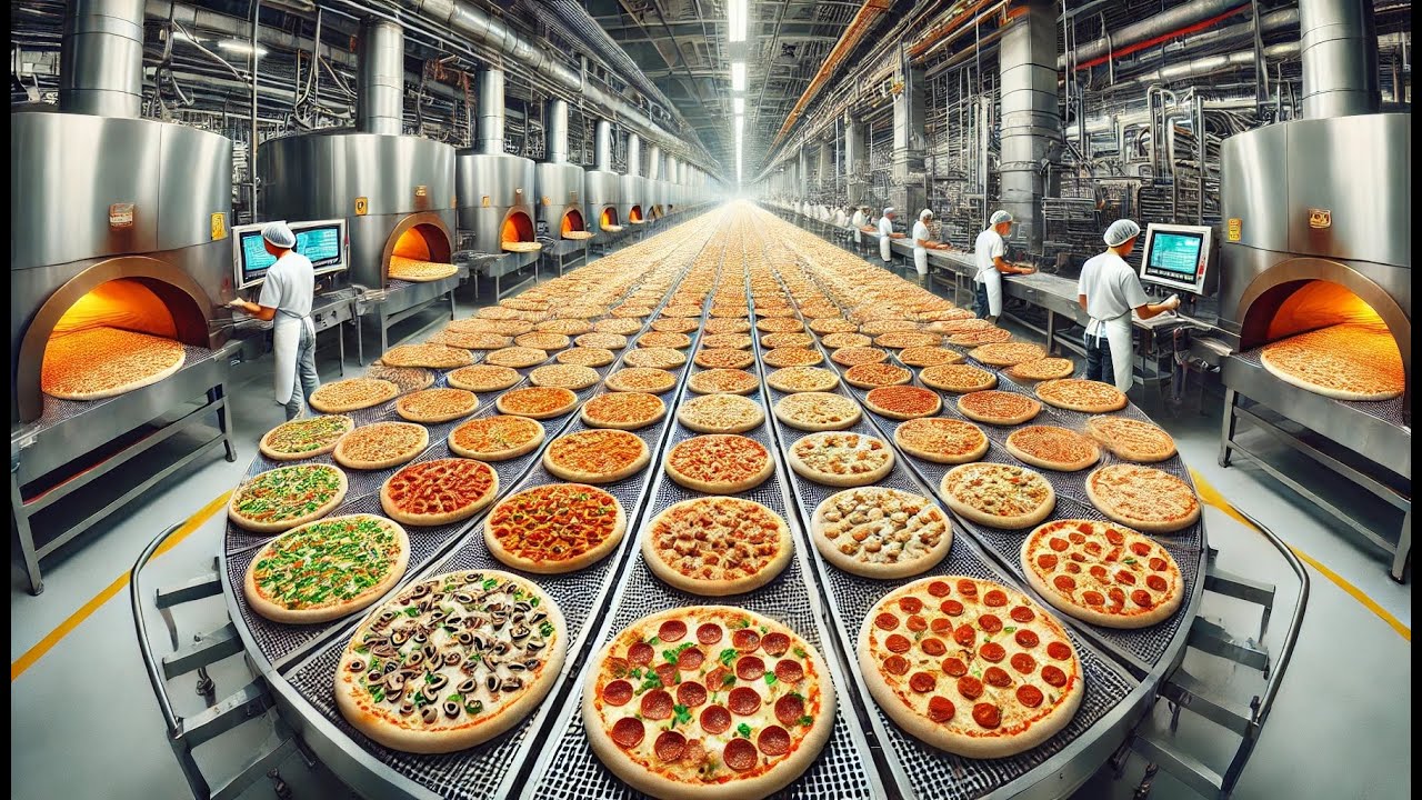 Frozen Pizza MEGA FACTORY: How Automation Produces TONS of Pizzas Daily ...