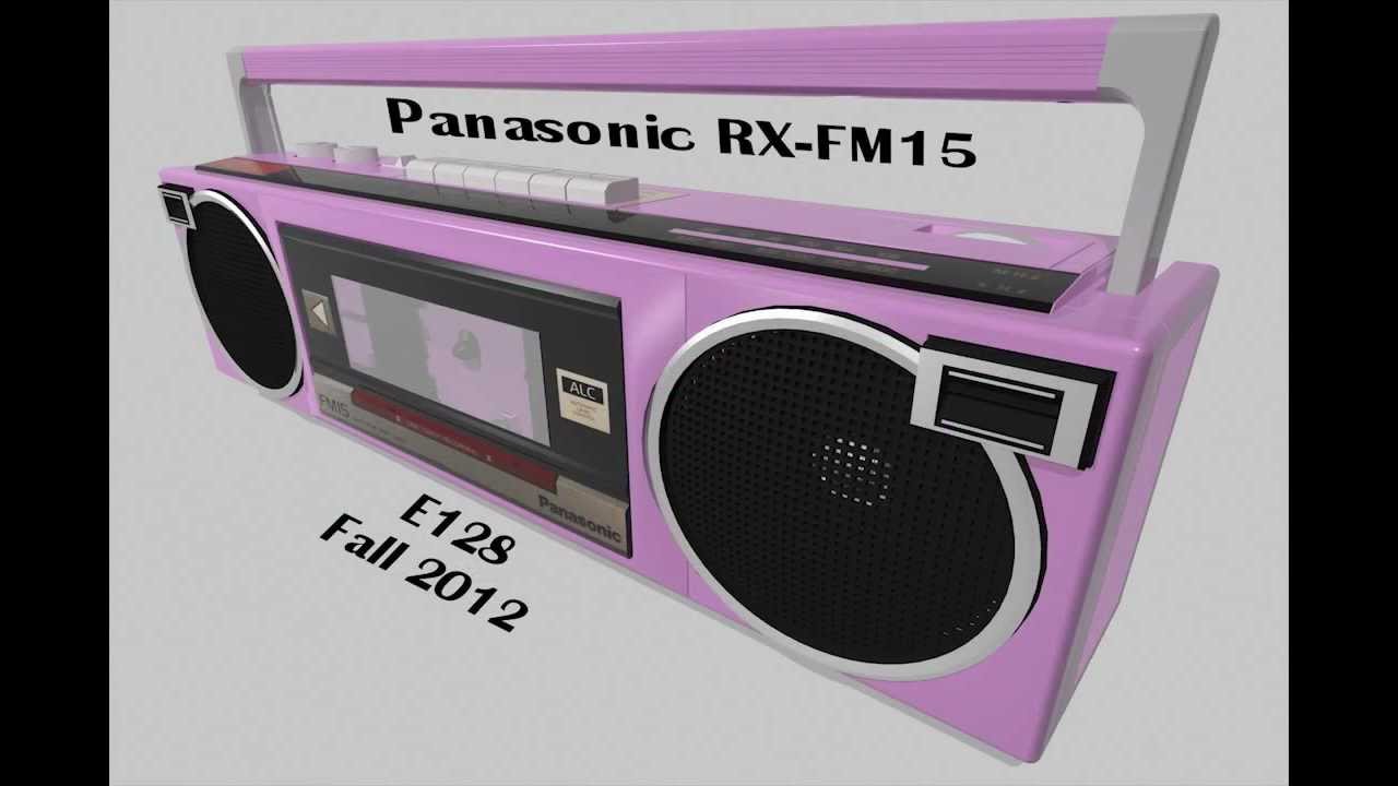 E128 Panasonic RX-FM15 Boombox - YouTube