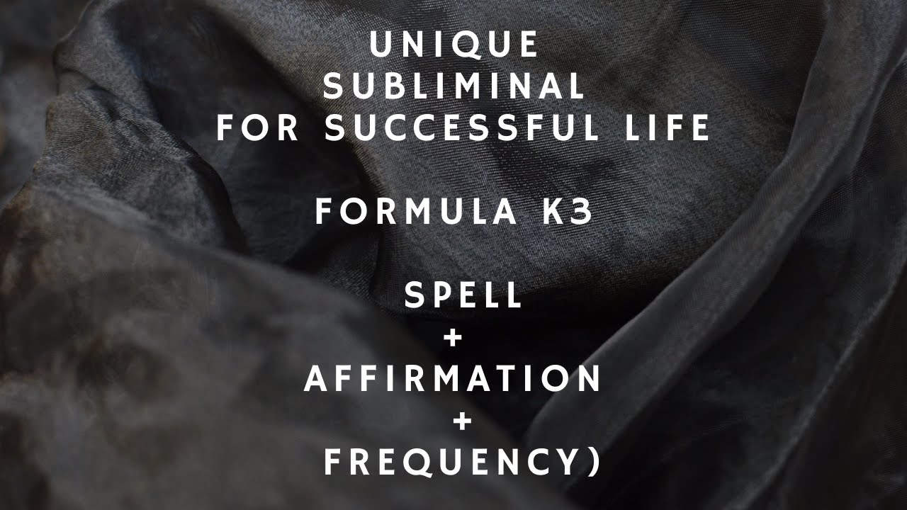 unique subliminal for successful life ( spell + affirmation + frequency ...