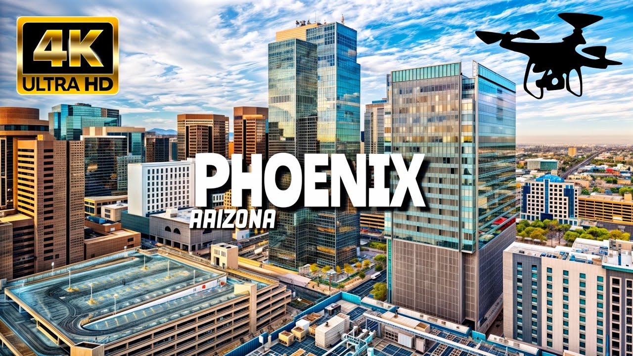 Phoenix, Arizona In 4K By Drone - Amazing View Of Phoenix, Arizona ...