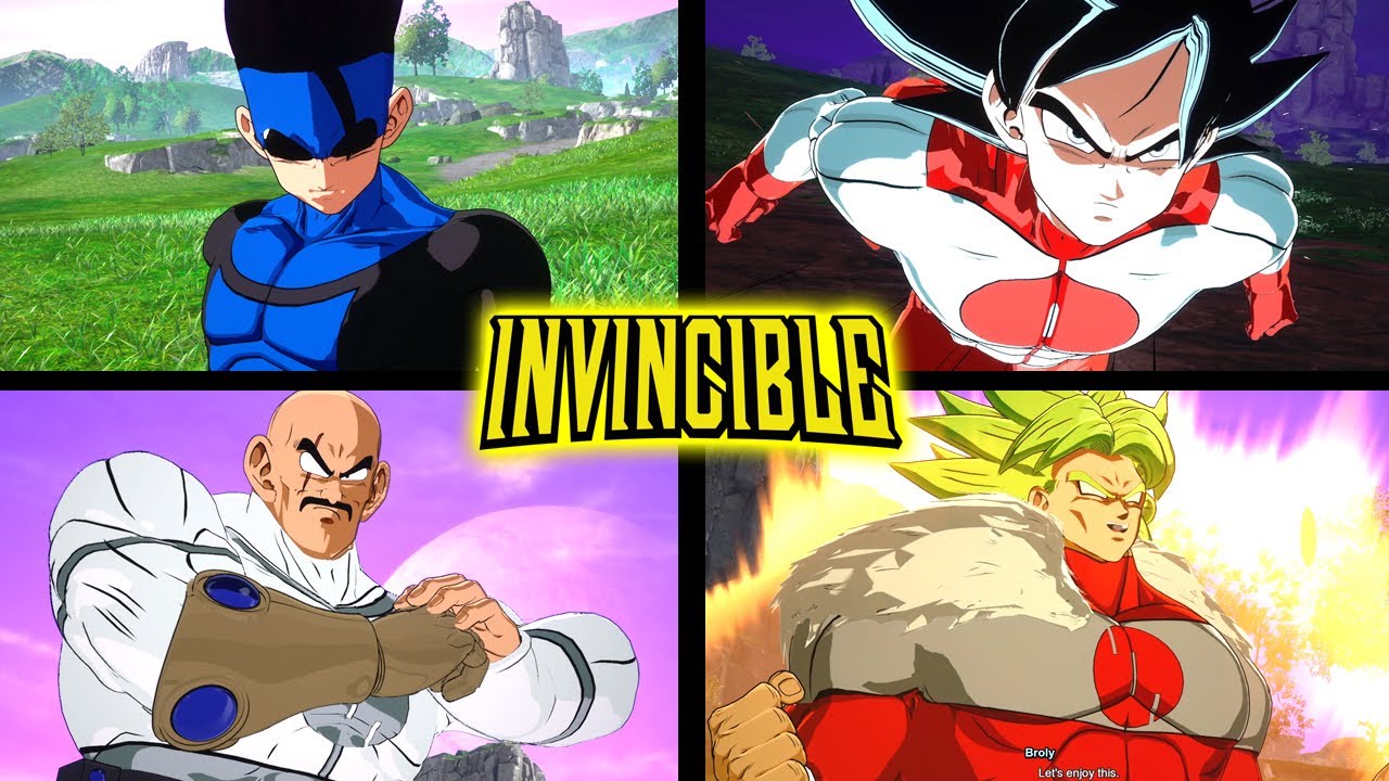 All Dragon Ball Characters w/ INVINCIBLE Outfits (MEGA PACK COMPILATION ...