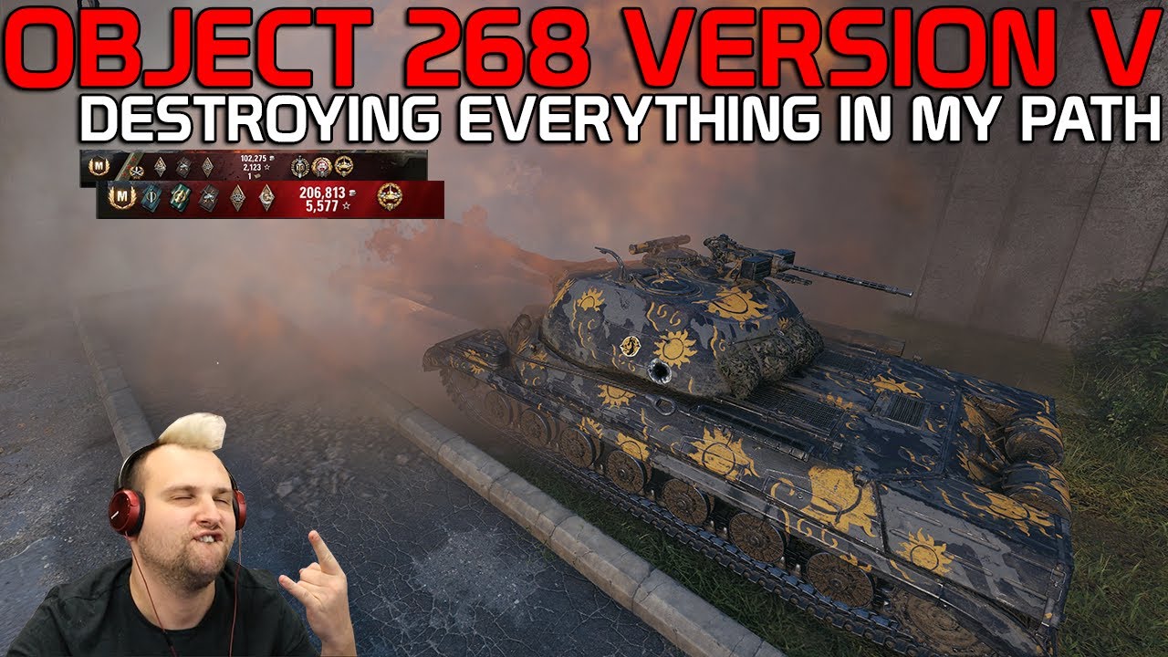 Destroying everything in my path with Obj. 268 v5 | World of Tanks ...