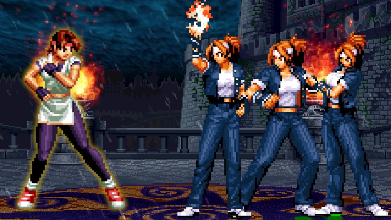 KOF 🔥 Yuri Sakazaki vs Kyoko Epic Battle - YouTube