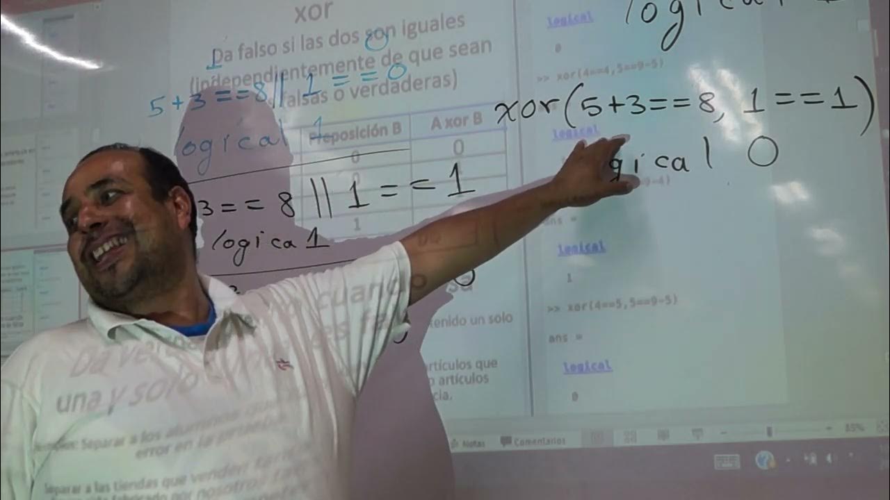 Programación en Matlab. Operadores lógicos 2. Comparadores (or, xor ...