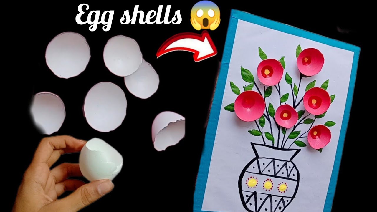 egg shell craft ideas.waste egg shell wall hanging ideas. best out of ...