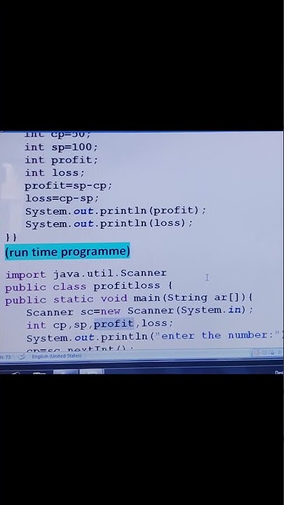 #write a programme in Java for find profit and loss.#bccc - YouTube