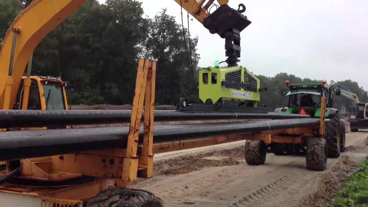 Vlentec electric vacuum pipe lifter E-SC70 Stockpiling and pipe ...