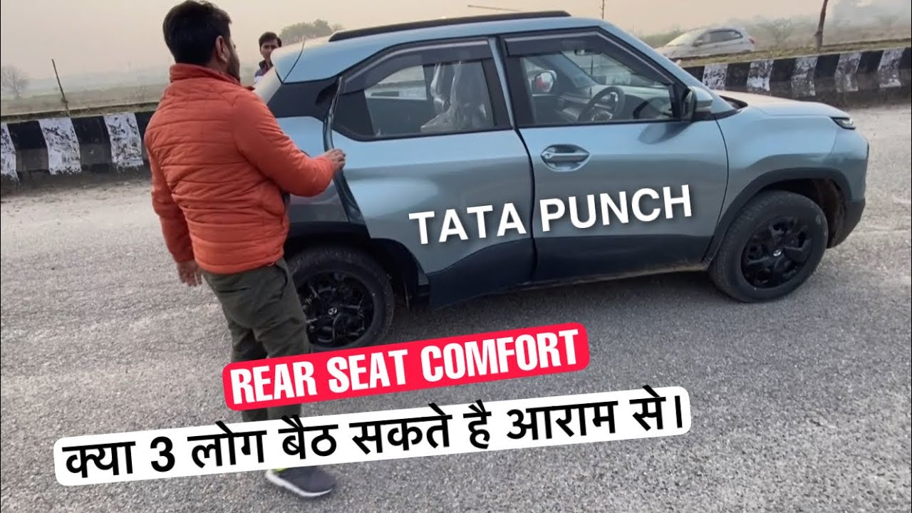 Tata Punch Rear Seat Comfort| कितने लोग बैठ सकते है Punch के Second Row ...