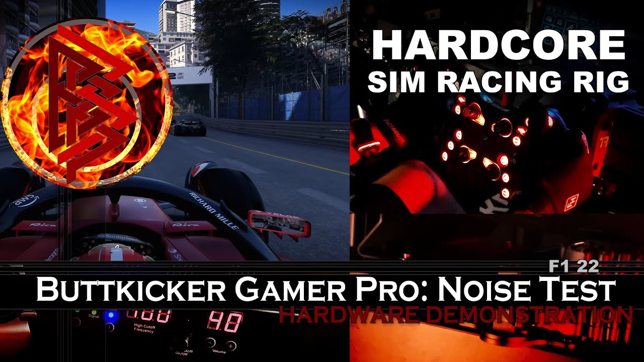 Buttkicker Gamer Pro: Noise Test - HARDCORE SIM RACING RIG | F1 22 [PC ...