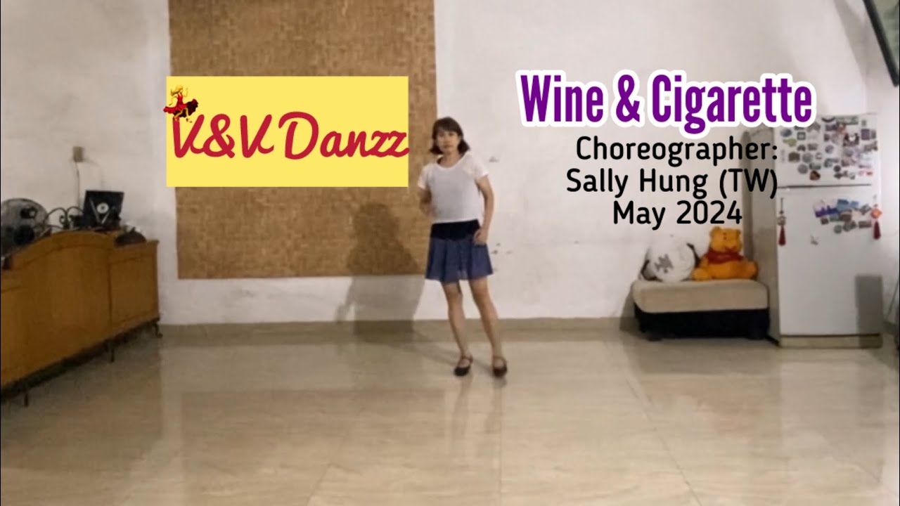 Wine & Cigarette - Line Dance (Choreo : Sally Hung) - YouTube
