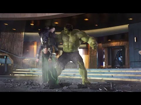 Hulk vs Loki - Puny God Scene - Hulk Smashing Loki - The Avengers (2012 ...