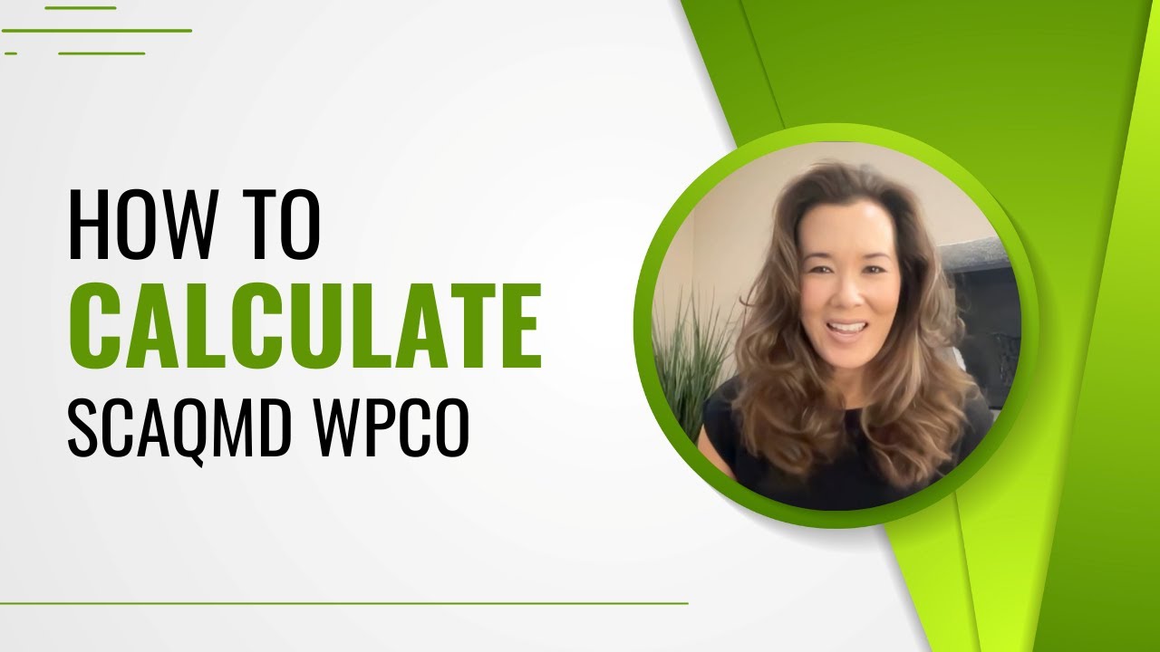 How to Calculate SCAQMD WPCO - YouTube