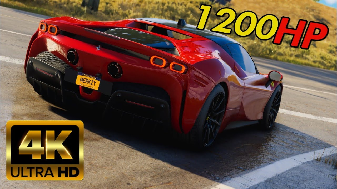 Ferrari hypercar Racing first person supercar view in car 4k - YouTube
