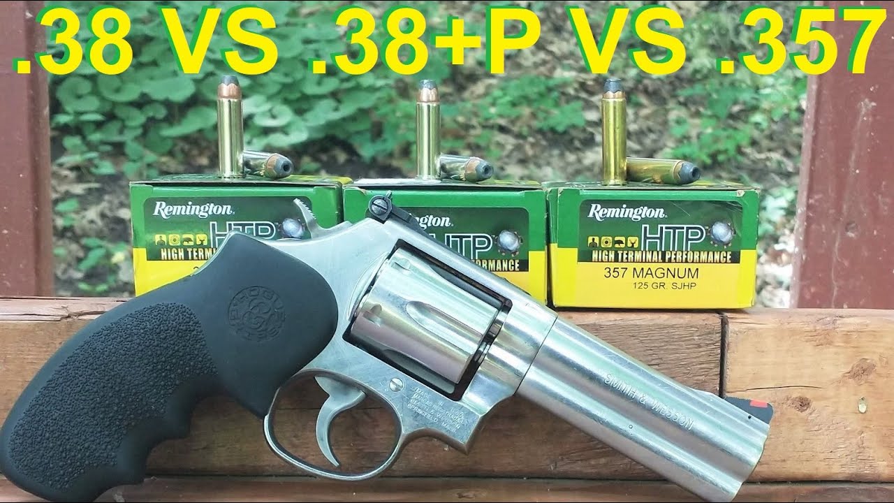 .38 Special VS .38 Special+P VS .357 Magnum - YouTube