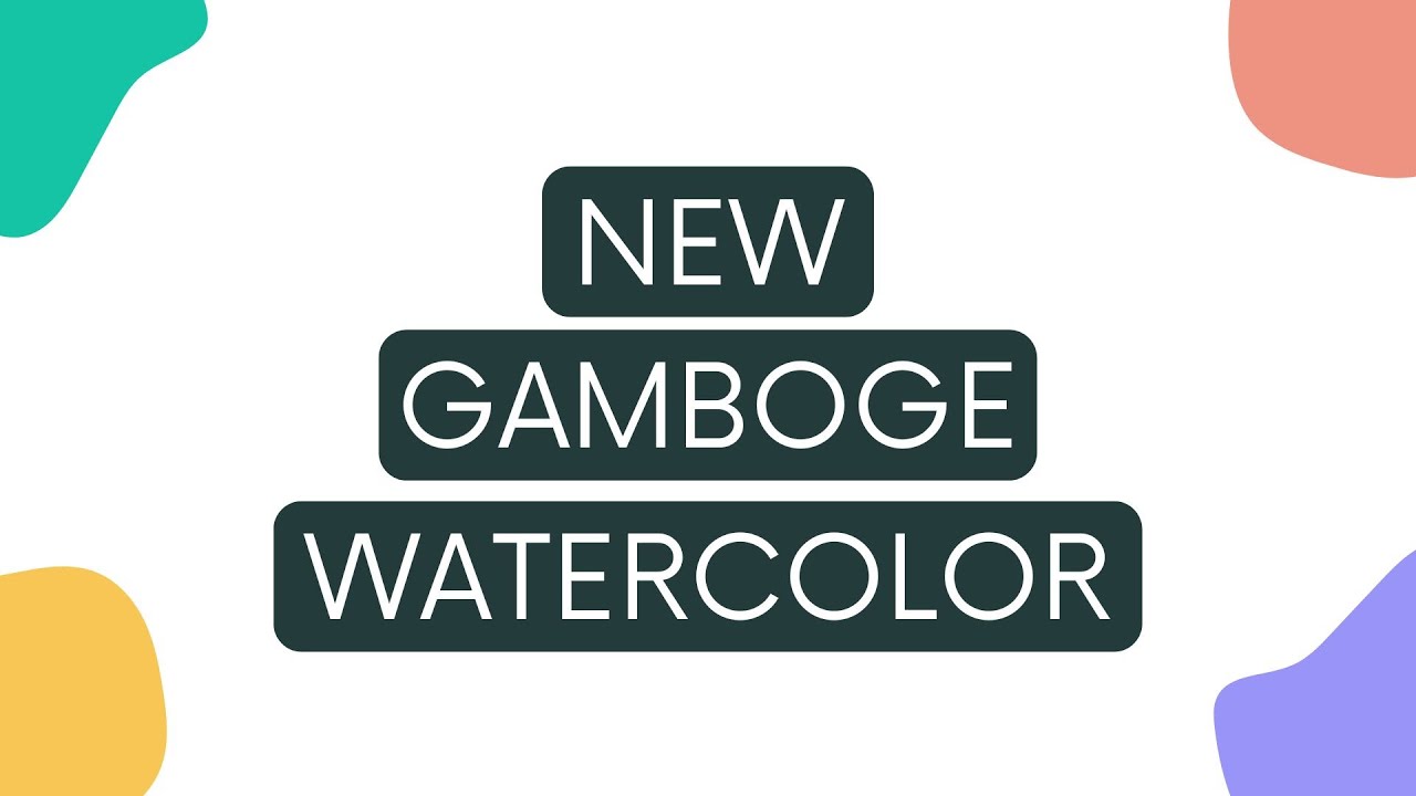 New Gamboge Watercolor - Paint Characteristics & Color Mixing - YouTube