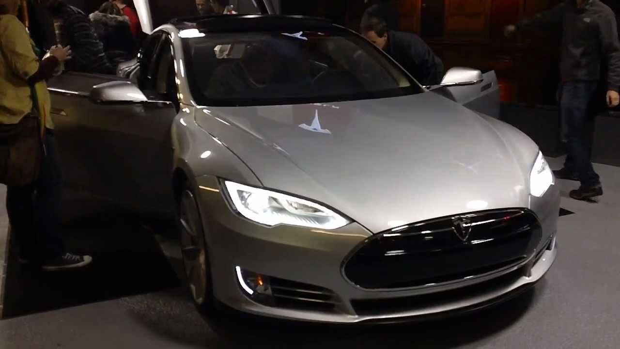 Tesla Model S Signature Beta Prototype in Metallic Silver at Santana ...