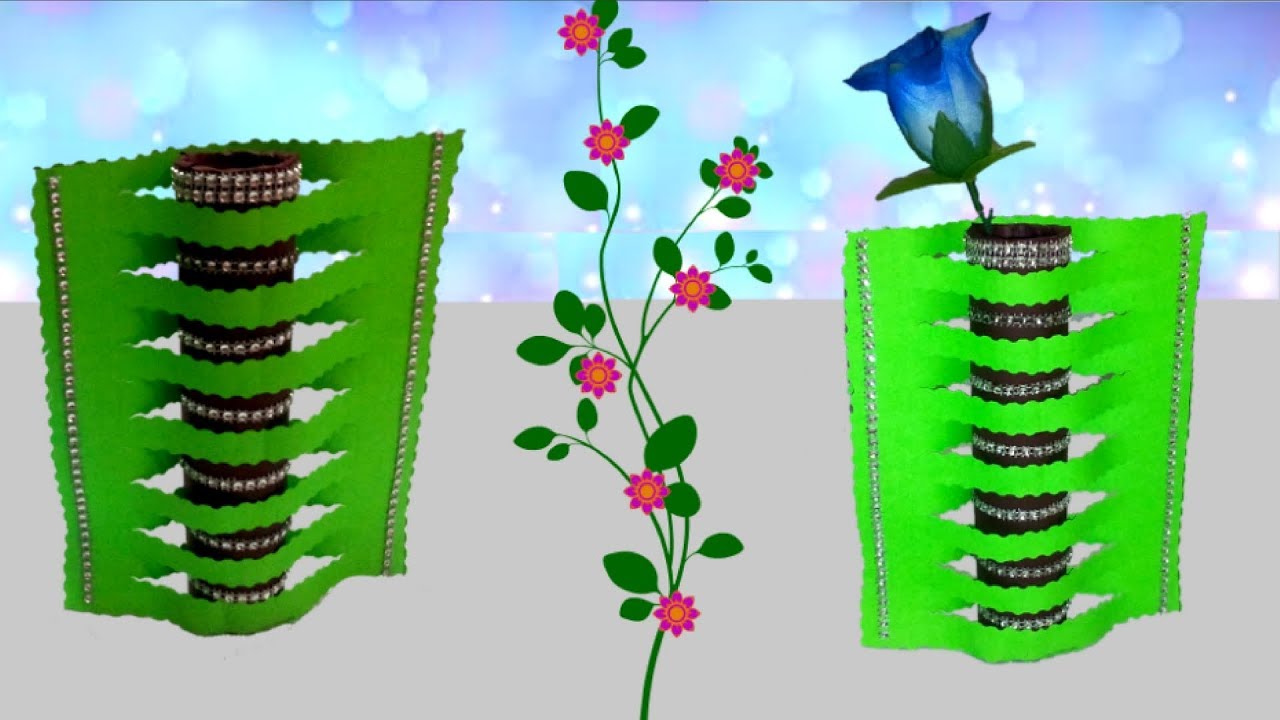 How To Make Paper Flower Vase Step By Step diy Paper Flower Vase how-to-make-paper-flower-vase-step-by-step-diy-paper-flower-vase