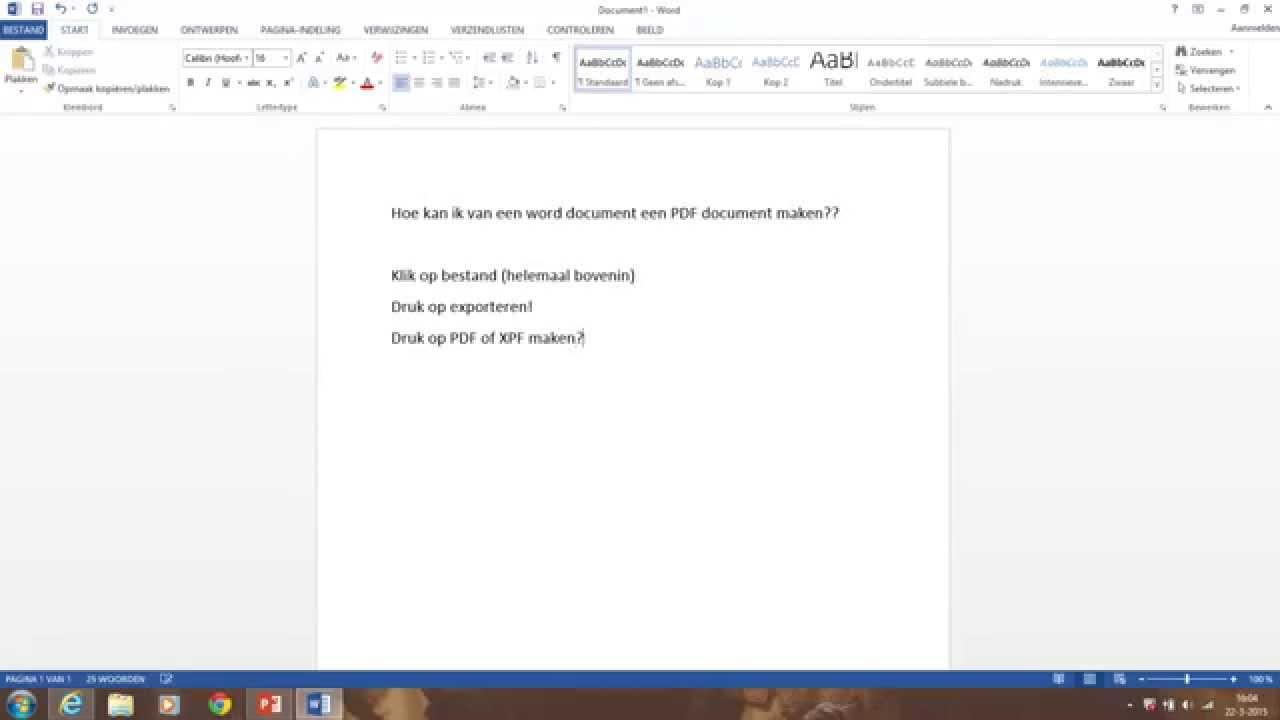 ComputerInstructie 01 Hoe Kan Je Een Word Document In Een PDF computerinstructie-01-hoe-kan-je-een-word-document-in-een-pdf