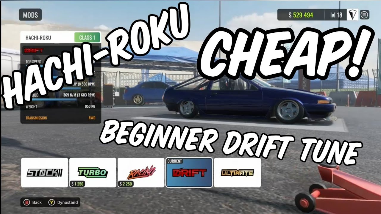 CarX Drift Racing - Hachi-Roku Beginner Drift Tune - Cheap! - Simple ...