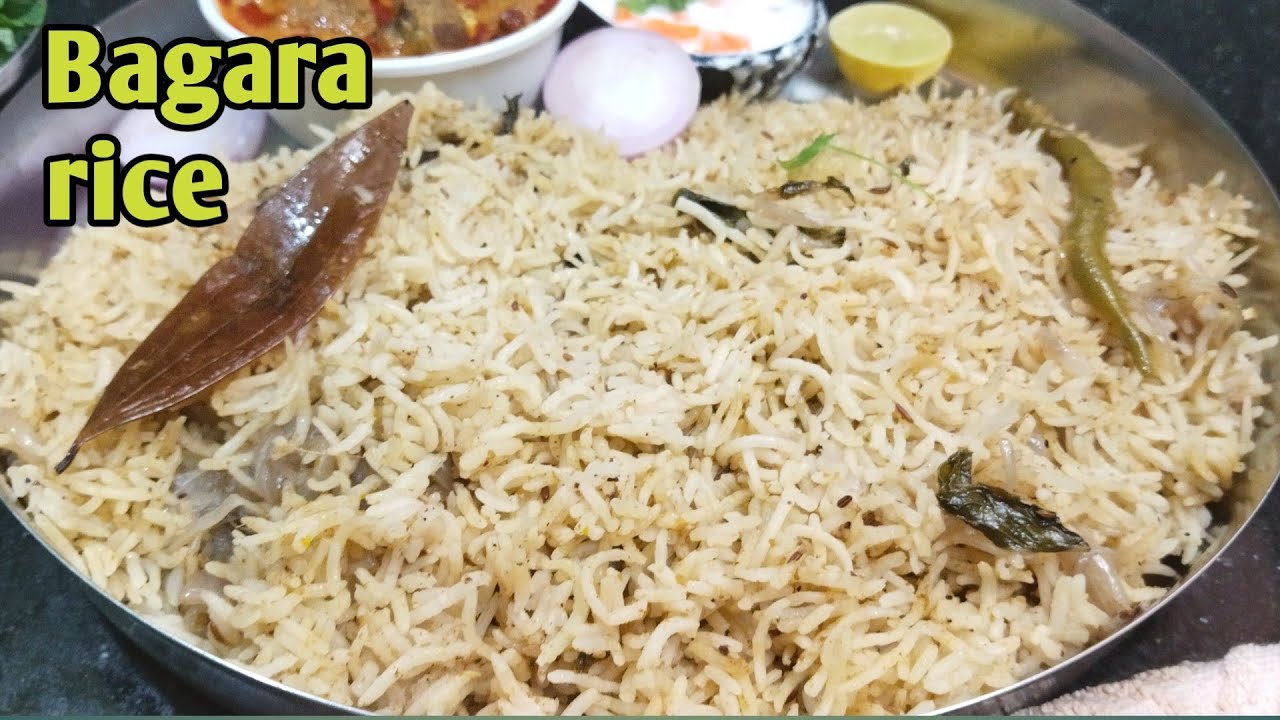 Authentic Bagara Rice Hyderabadi special | bagara rice | bagara Annam ...