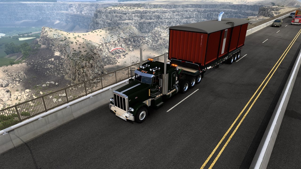 ATS Project 3xx EXHD and Oil Field Trailer Hauling a Mud Shack - YouTube