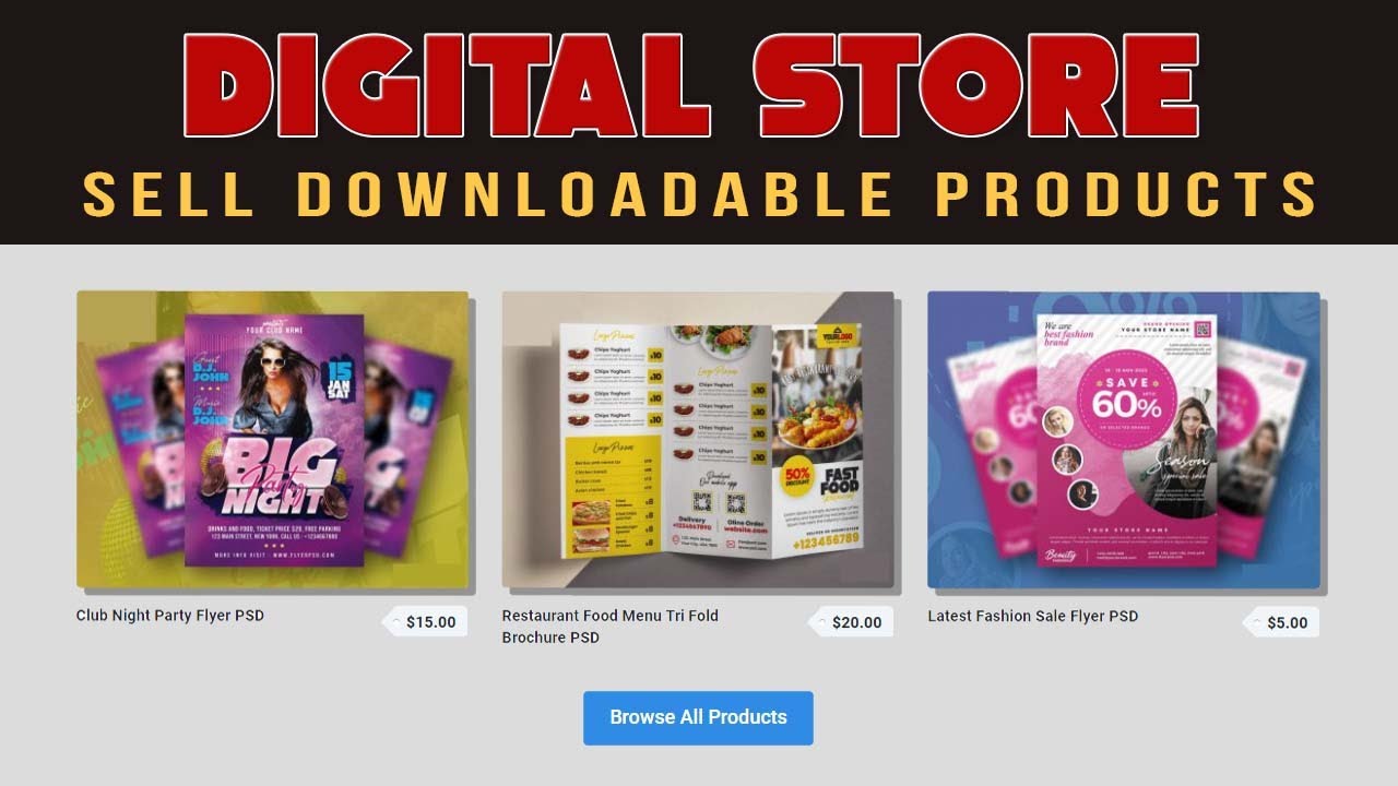 How to Create a Digital Store Website to Sell Downloadable Products ...