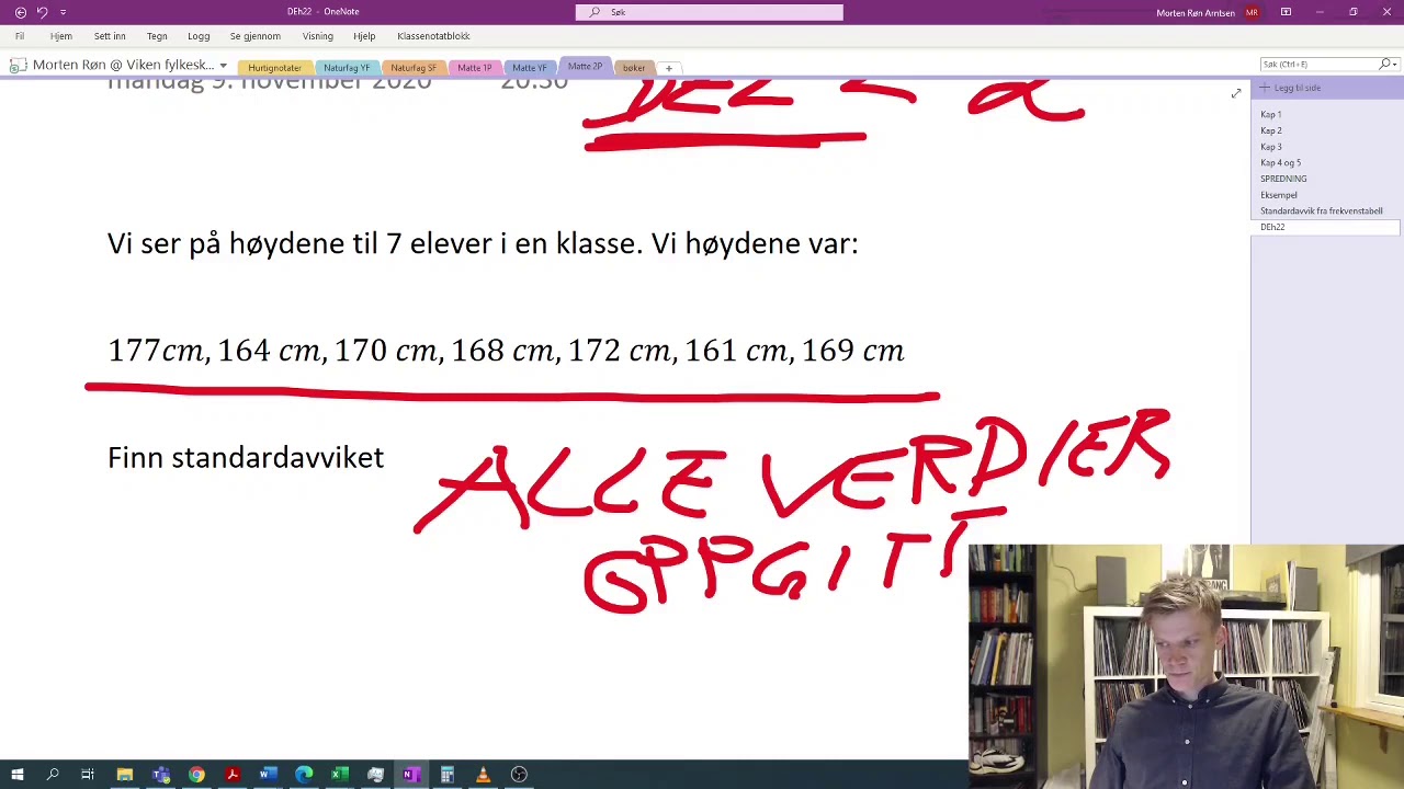 Matte 2P - Standardavvik - 2 metoder - YouTube