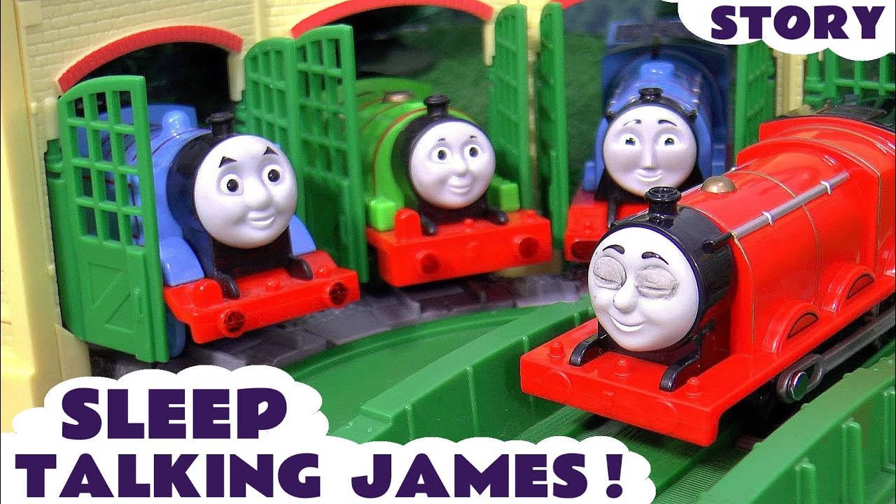 Thomas and Friends Trackmaster Sleep Talking James Story - YouTube