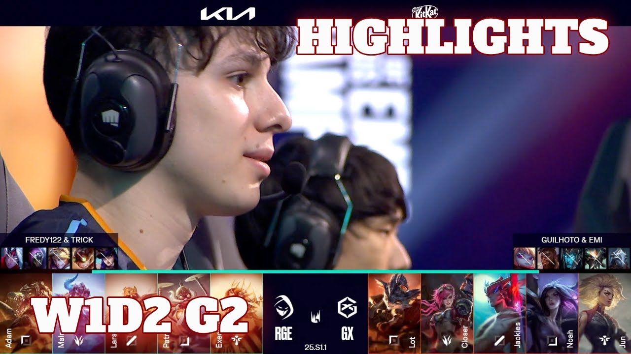 RGE vs GX - Highlights | Week 1 Day 2 LEC Winter 2025 | Rogue vs GIANTX W1D2 - YouTube