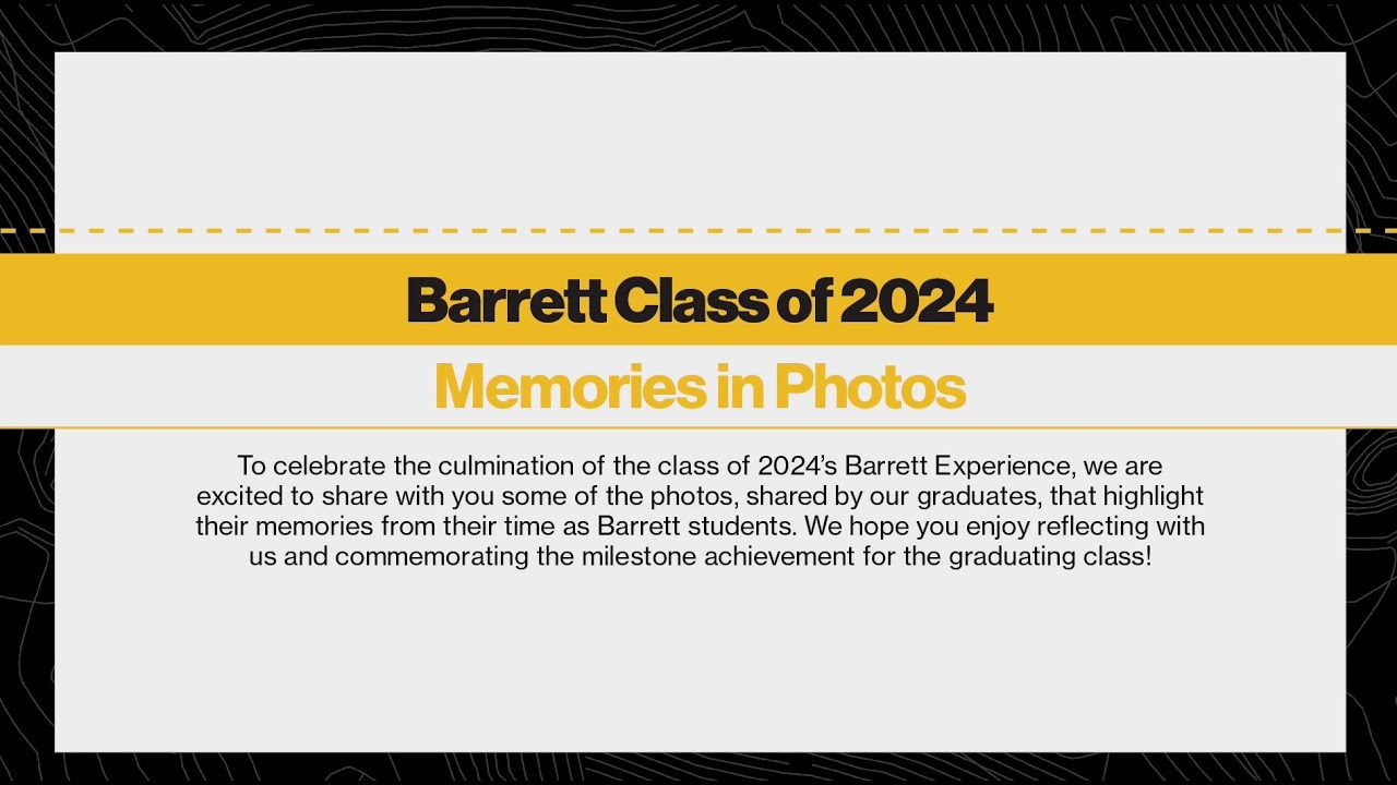 2024 Barrett Spring Convocation Slideshow - YouTube
