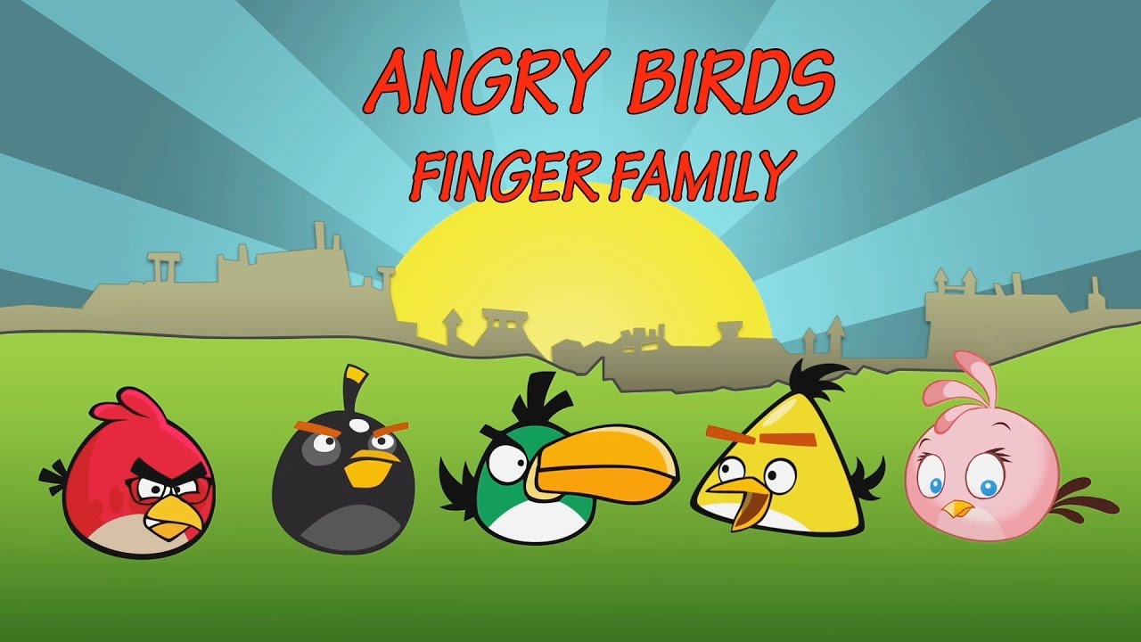 Angry Birds Finger Family | Cartoon Nursery Rhymes & Songs For Children ...