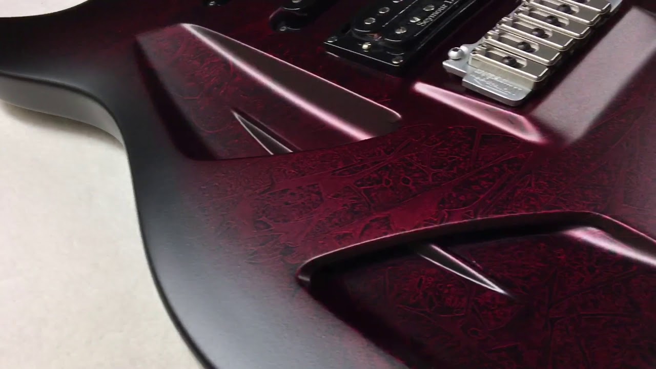 Custom Aristides Model 010 Guitar - Kandy Marbelizer Paint - YouTube